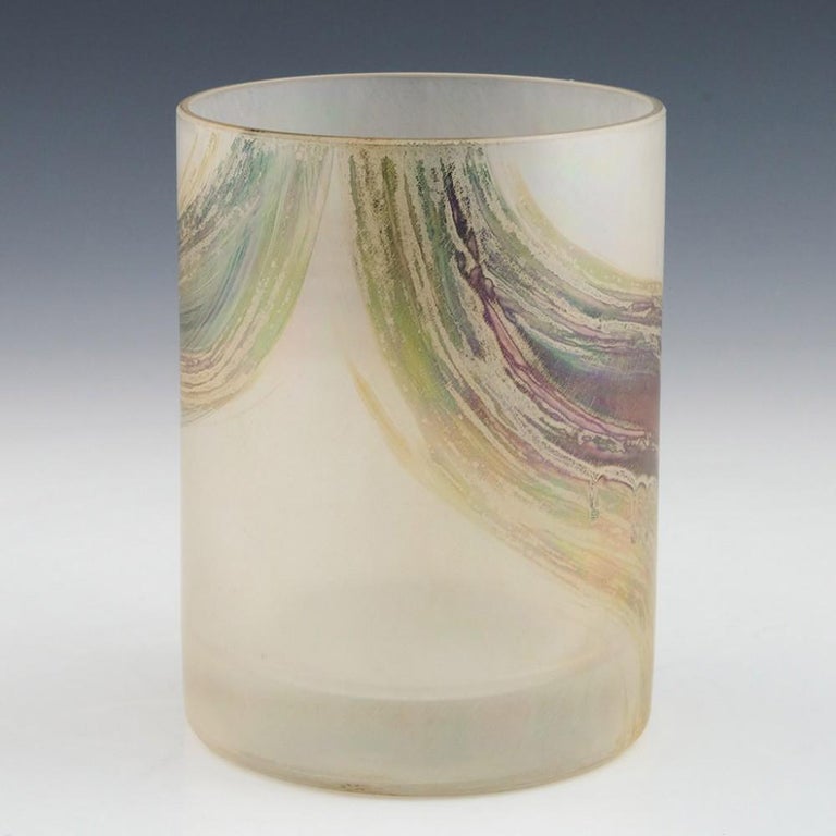 Unique Isgard Moje-Wohlgemuth Studio Glass Cylinder Vase, 1977 For Sale ...