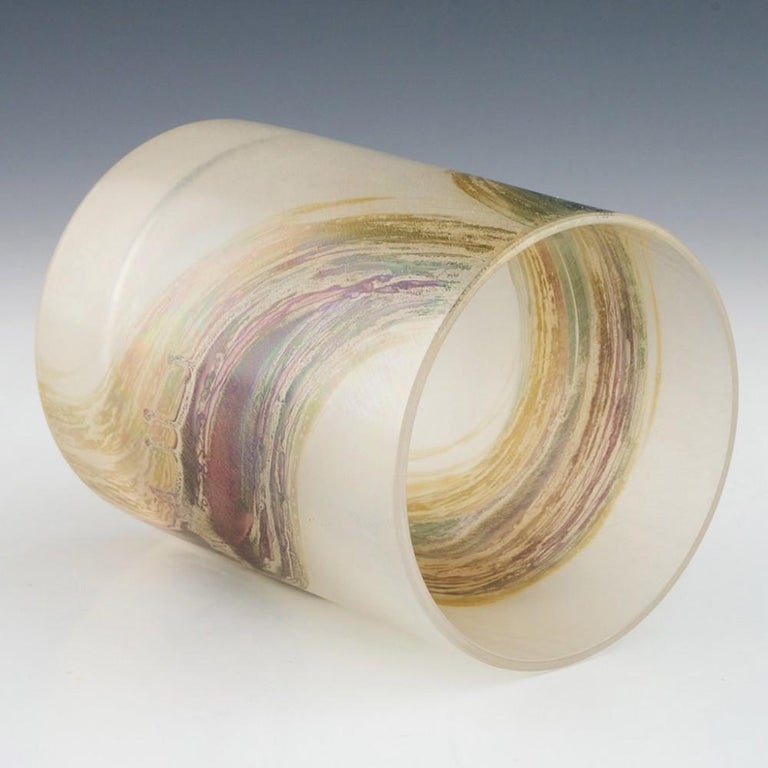 Unique Isgard Moje-Wohlgemuth Studio Glass Cylinder Vase, 1977 For Sale ...
