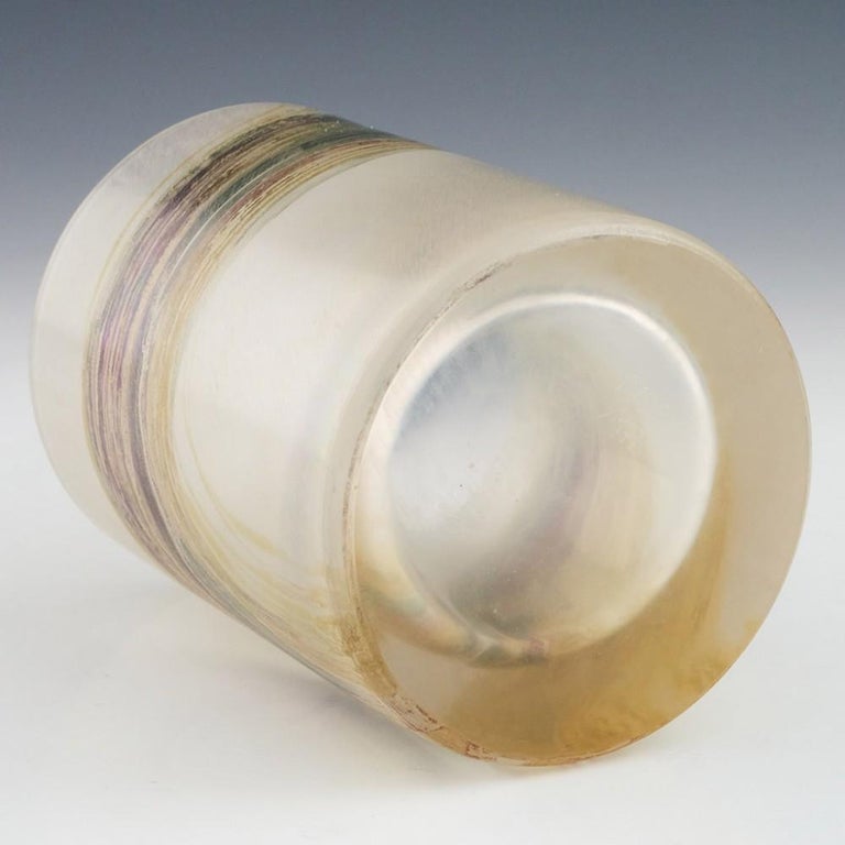 Unique Isgard Moje-Wohlgemuth Studio Glass Cylinder Vase, 1977 For Sale ...