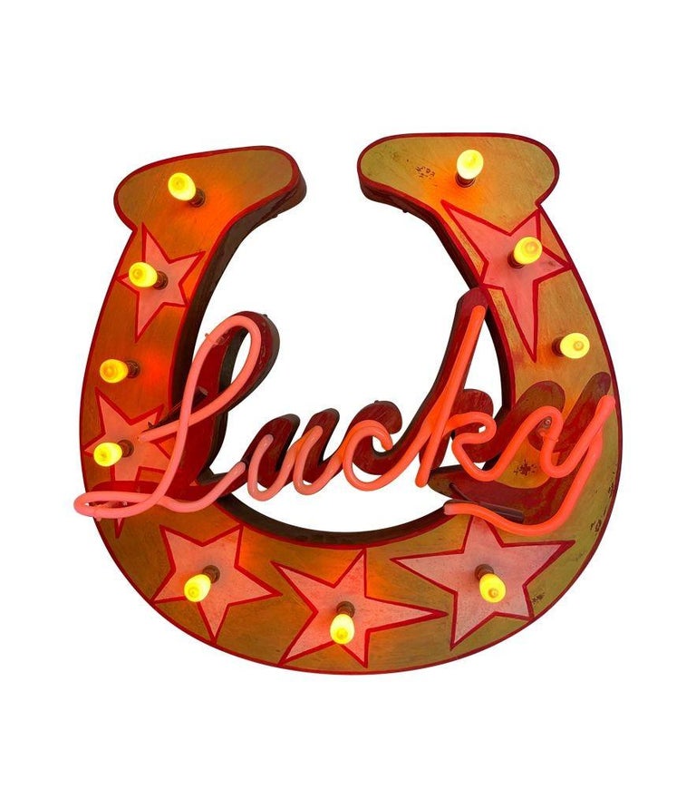Unique Neon Art Piece "Lucky" by Legendary Neon Artist Chris Bracey at ...