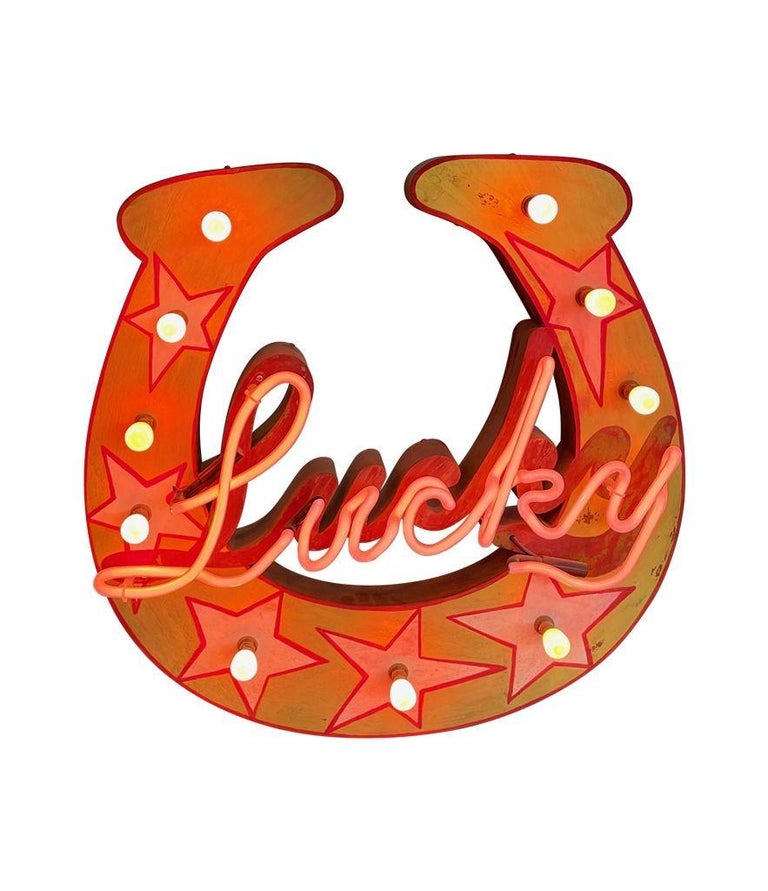 Unique Neon Art Piece "Lucky" by Legendary Neon Artist Chris Bracey at ...