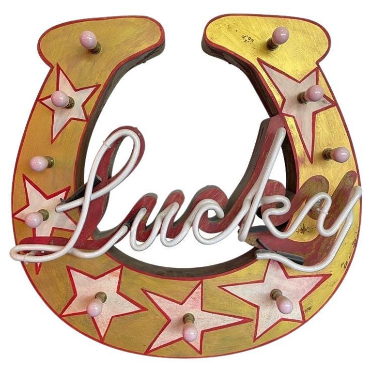 Unique Neon Art Piece "Lucky" by Legendary Neon Artist Chris Bracey at ...