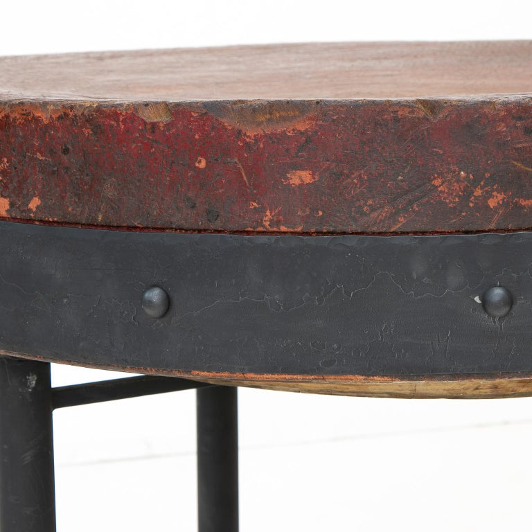 Unique Round Butcher Block Island at 1stDibs | butcher block island for ...