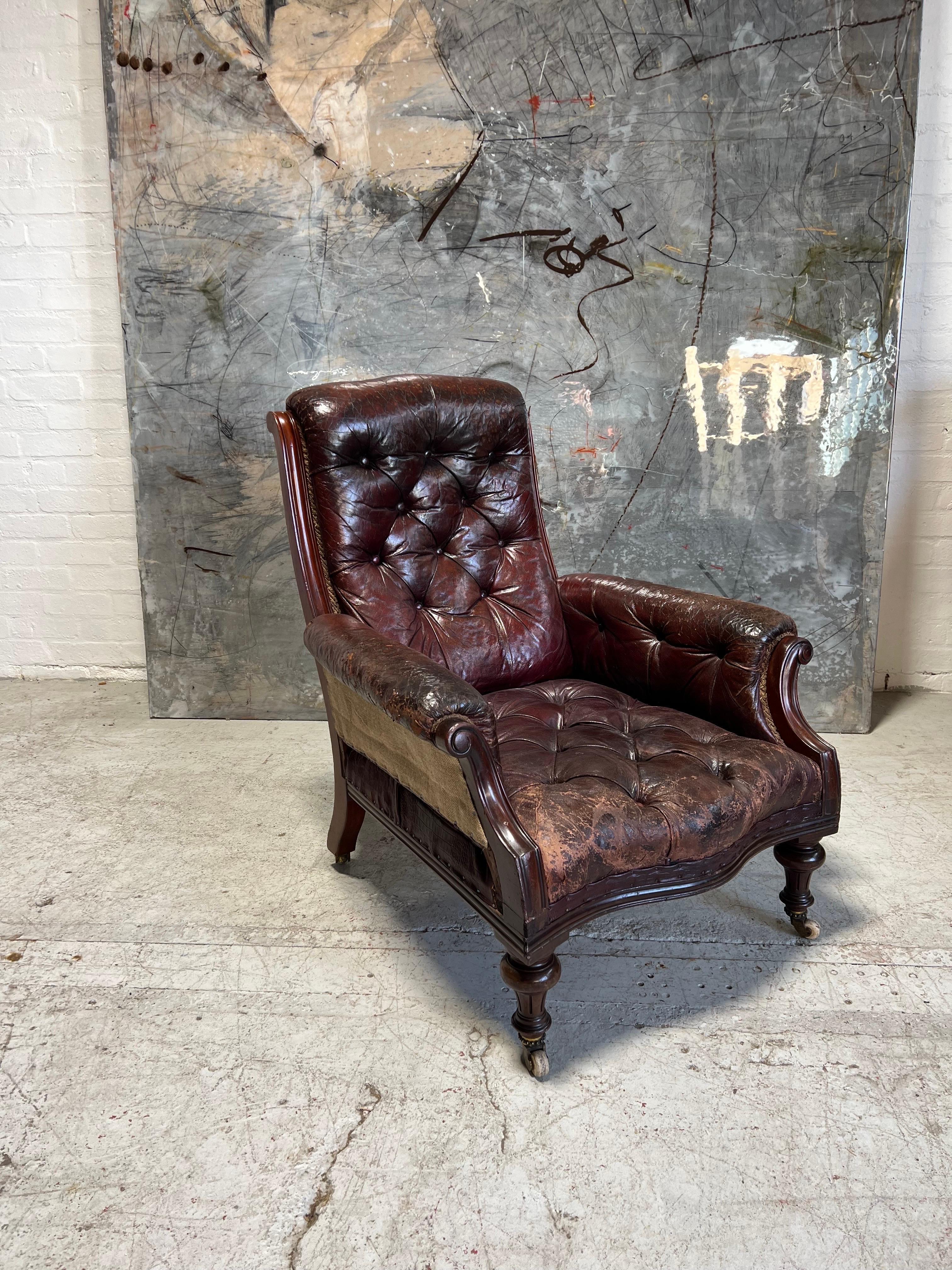 Very Beautifully Armchair in Original Goat Skin - Hamptons of Pall Mall ...