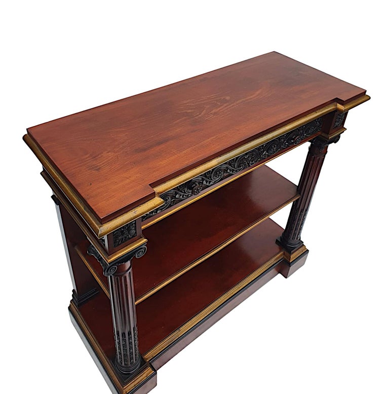 Very Fine and Rare 19th Century Two Tier Console Table For Sale at 1stDibs