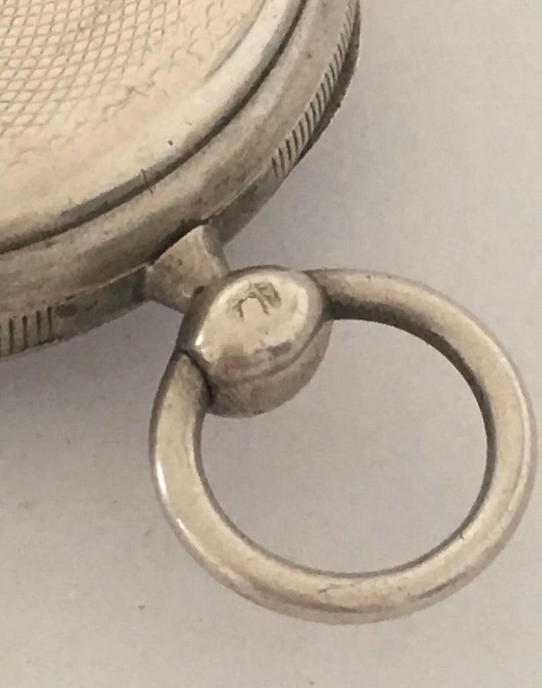 Very Fine Antique Silver Key-Wind Pocket Watch For Sale at 1stDibs