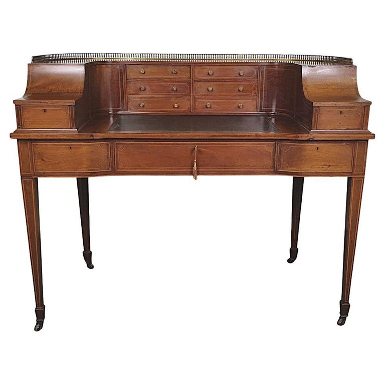 Very Fine Edwardian Carlton House Desk at 1stDibs