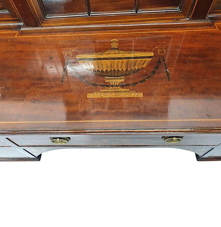 Very Fine Edwardian Marquetry Inlaid Table or Cabinet by Shoolbred of ...