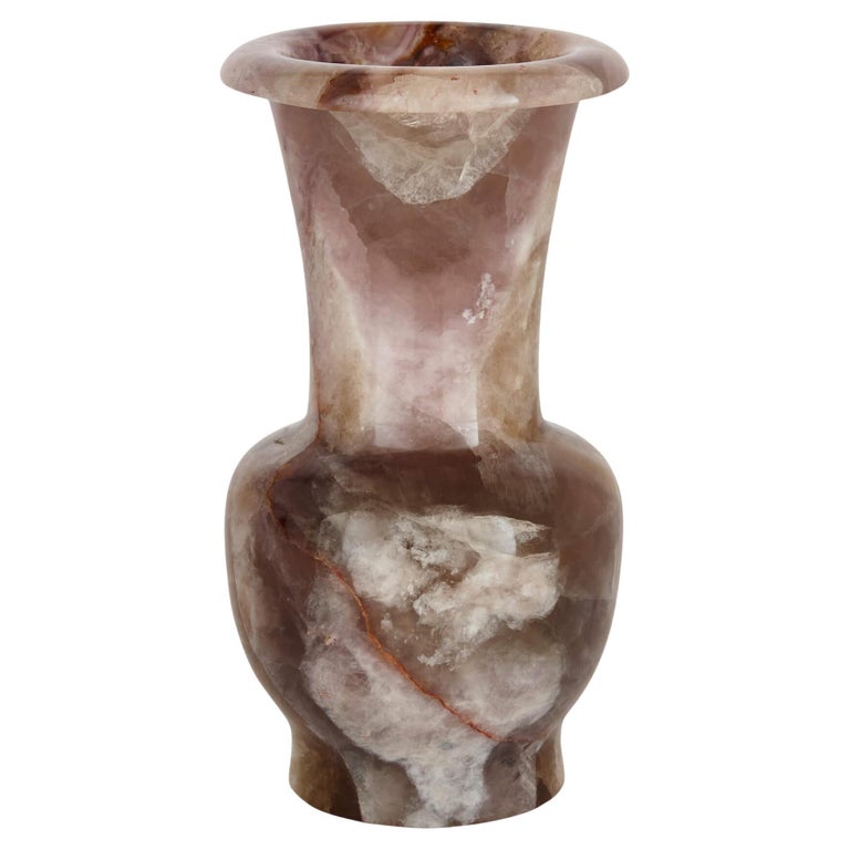 Very Fine Mineral Specimen Vase Made from Fluorspar For Sale at 1stDibs