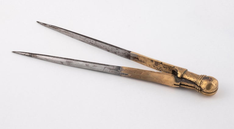 Very Fine Pair of Gilt Brass Dividers Probably German, circa 1600 For ...