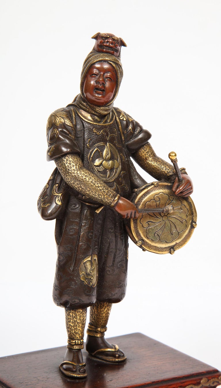 Very Fine Pair of Japanese Bronze Figures by Miyao Eisuke, Meiji Period ...