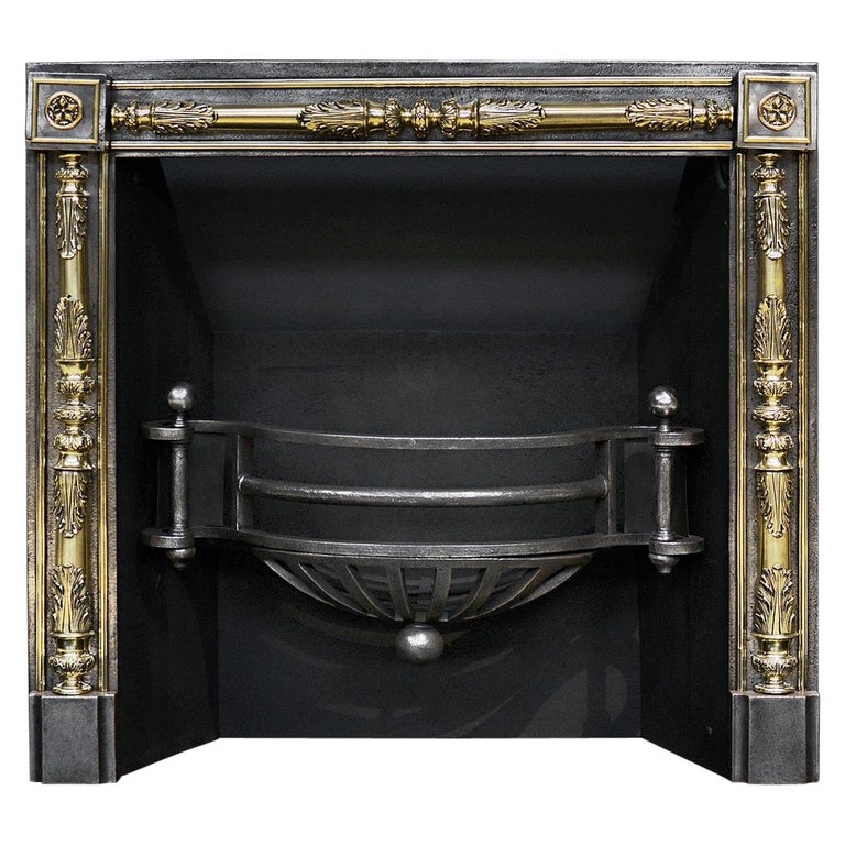 Very Fine Quality Brass and Steel Register Grate For Sale at 1stDibs