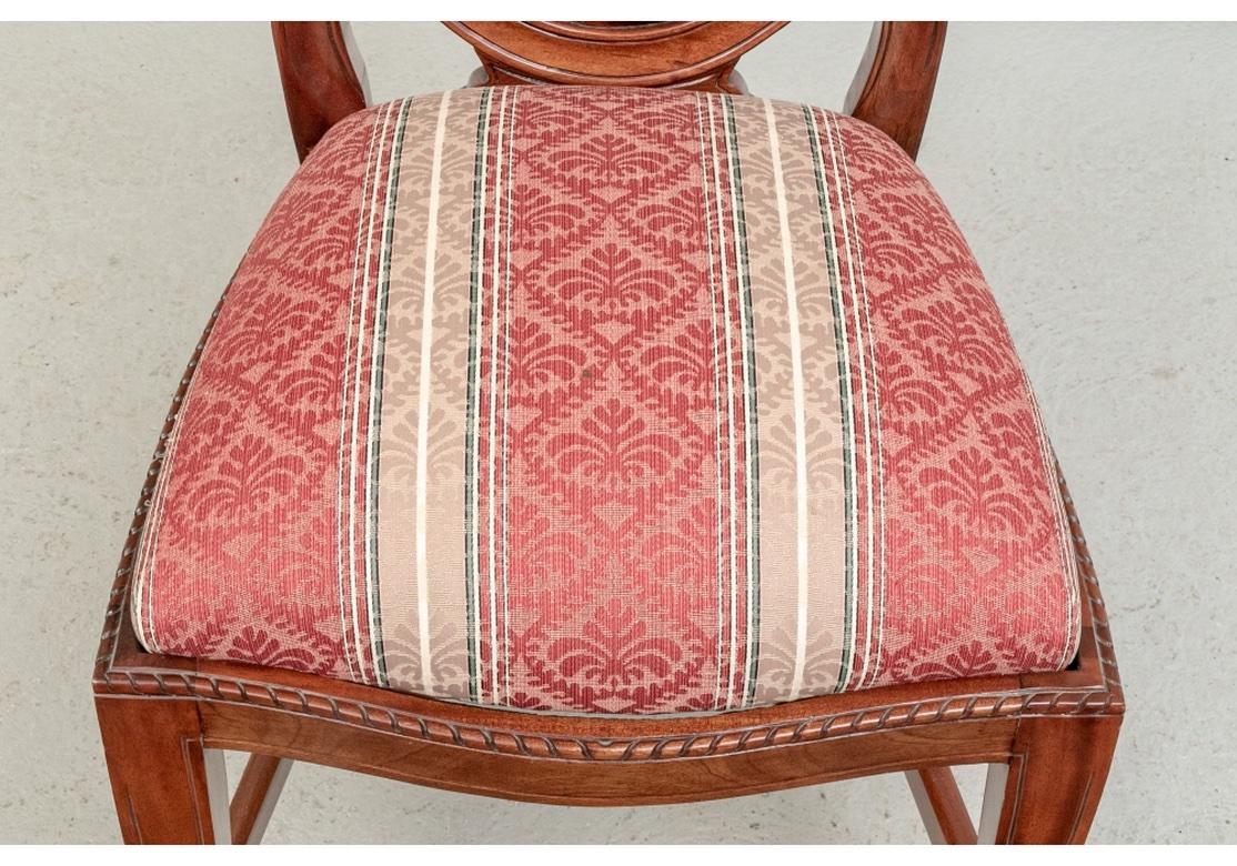 Very Fine Set of Sixteen Shield-Back Dining Chairs For Sale at 1stDibs