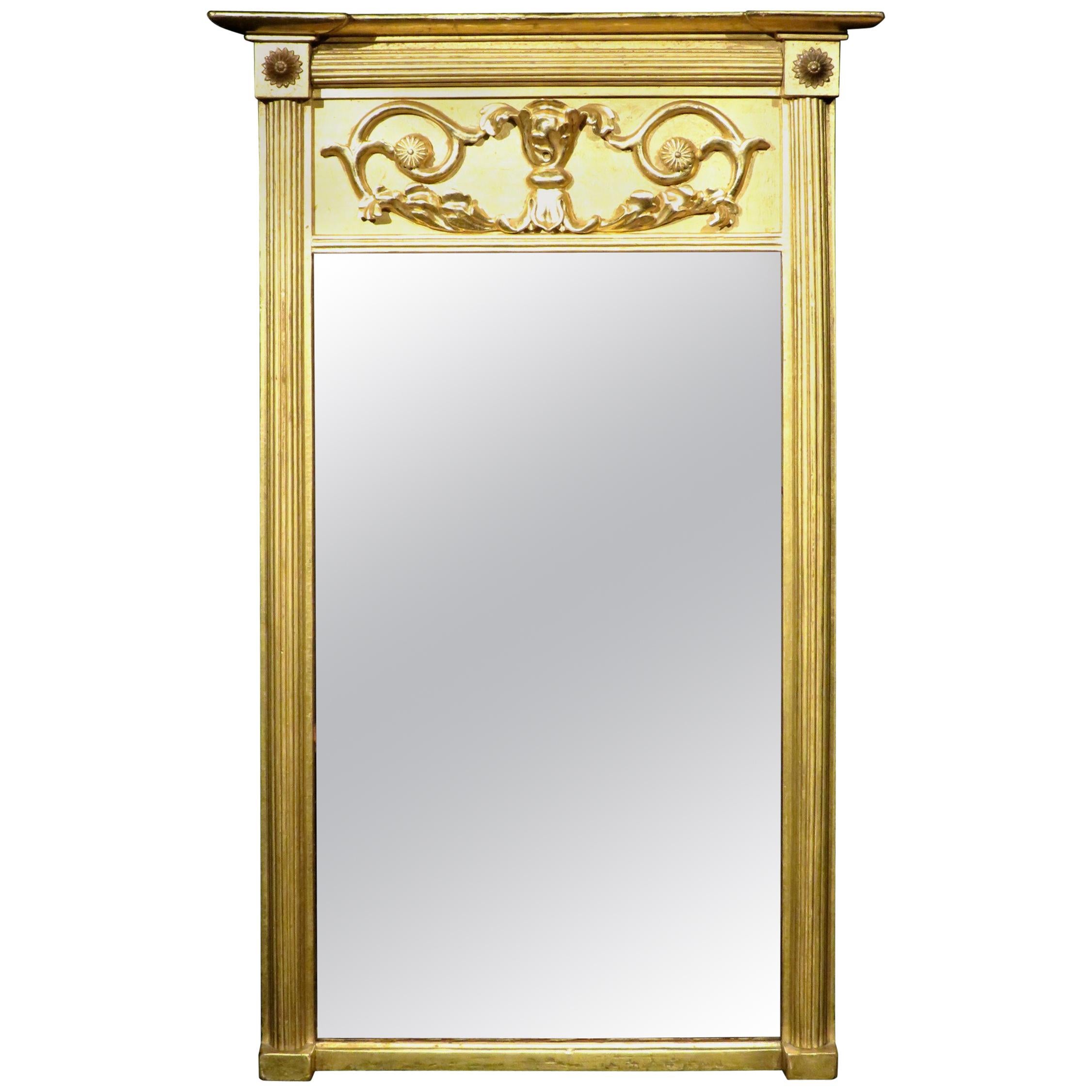 Hollywood Regency Wall Mirror at 1stDibs