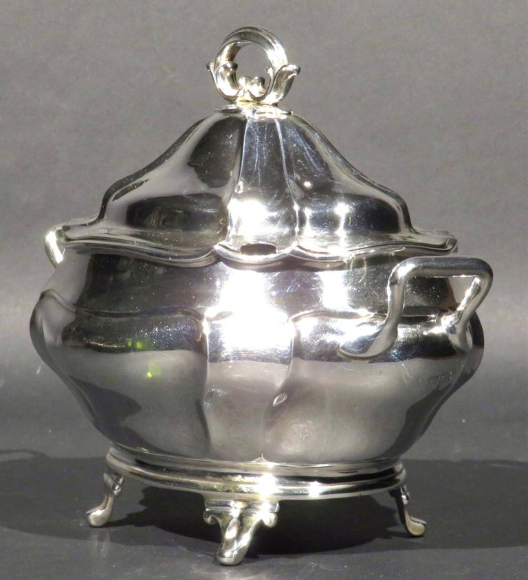 A Very Good and Heavy Sterling Silver Sauce Tureen, Hallmarked London ...