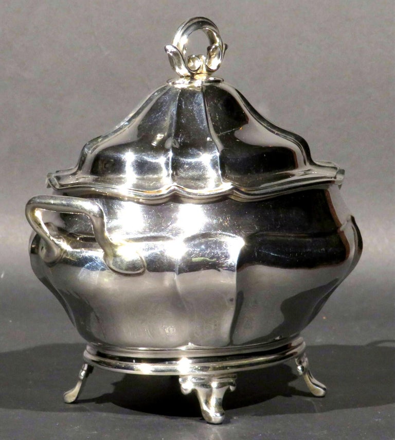 A Very Good and Heavy Sterling Silver Sauce Tureen, Hallmarked London ...