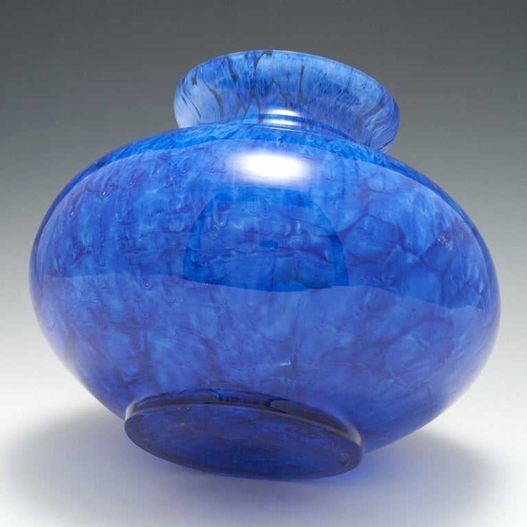 Very Large Andre Delatte Glass Vase, circa 1925 For Sale at 1stDibs