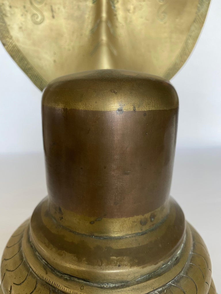 Very Large Brass Shiva Linga Shrine, Western Deccan, India, 19th ...