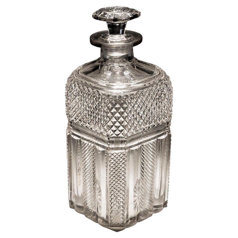 Very Large Square Whisky Decanter For Sale at 1stDibs