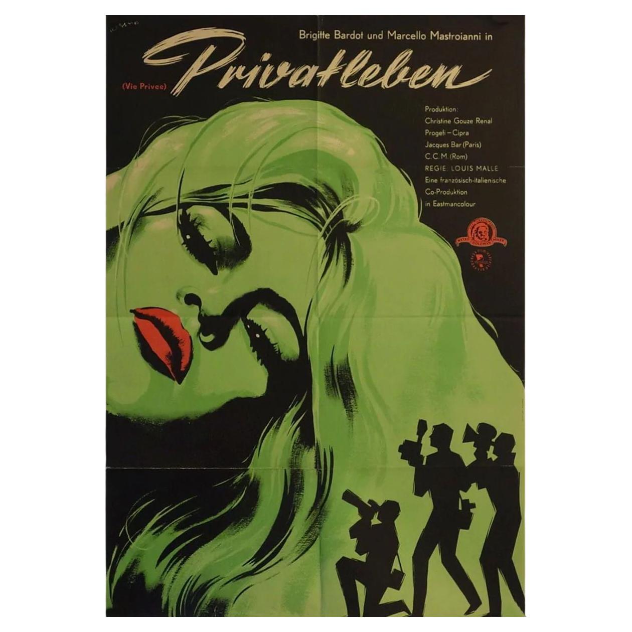 Very Private Affair, Unframed Poster, 1962 For Sale at 1stDibs