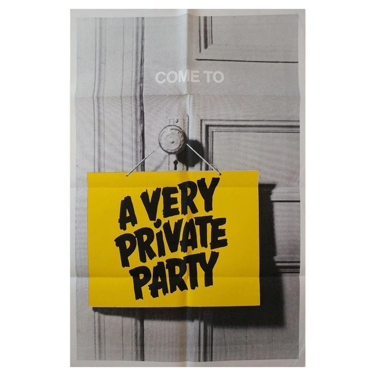 Very Private Party, Unframed Poster, 1974 For Sale at 1stDibs
