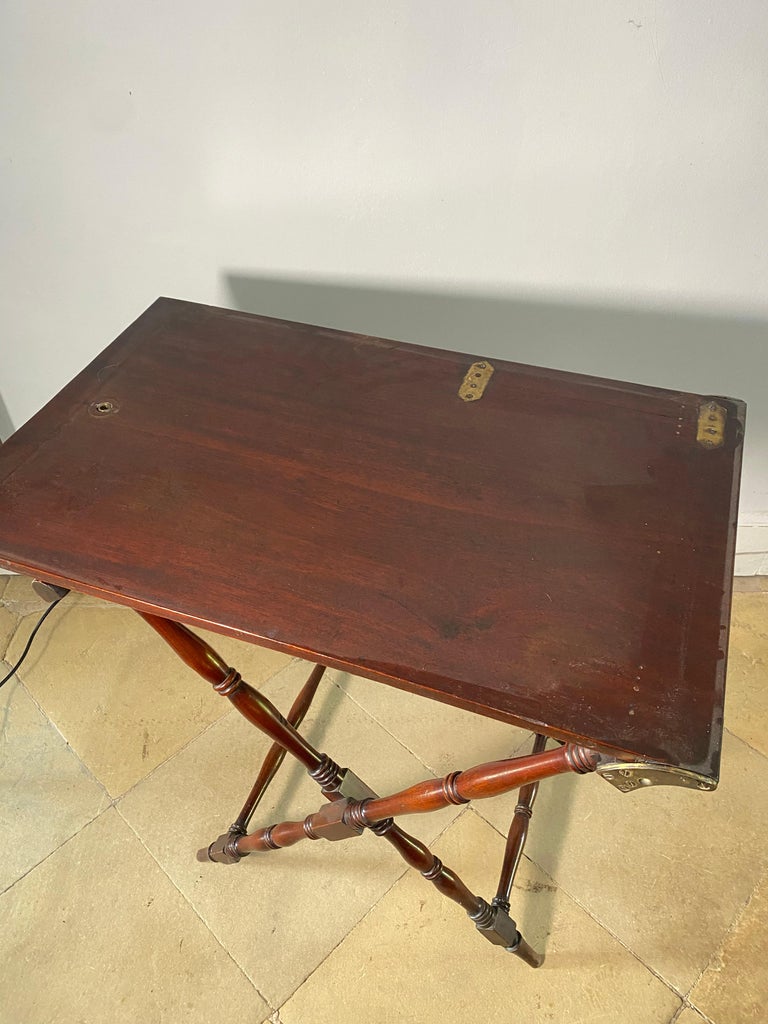 Very Rare Campaign Butlers Table and Tray circa 1820 For Sale at 1stDibs