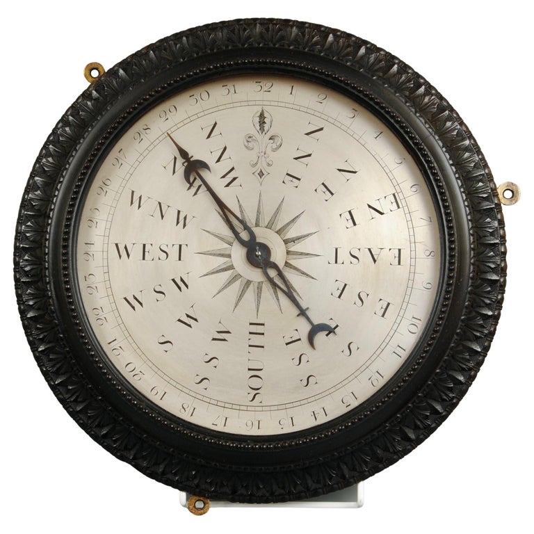 Very Rare Wind Vane Dial in the Manner of Whitehurst For Sale at 1stDibs