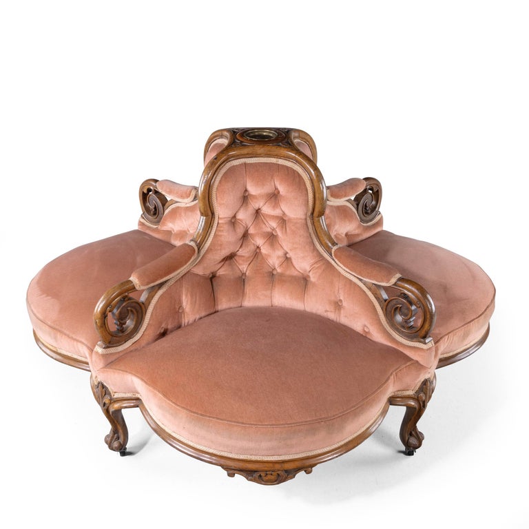 Very Shapely Late 19th Century French Conversation Seat at 1stDibs