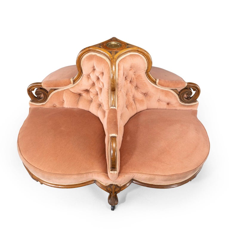 Very Shapely Late 19th Century French Conversation Seat at 1stDibs
