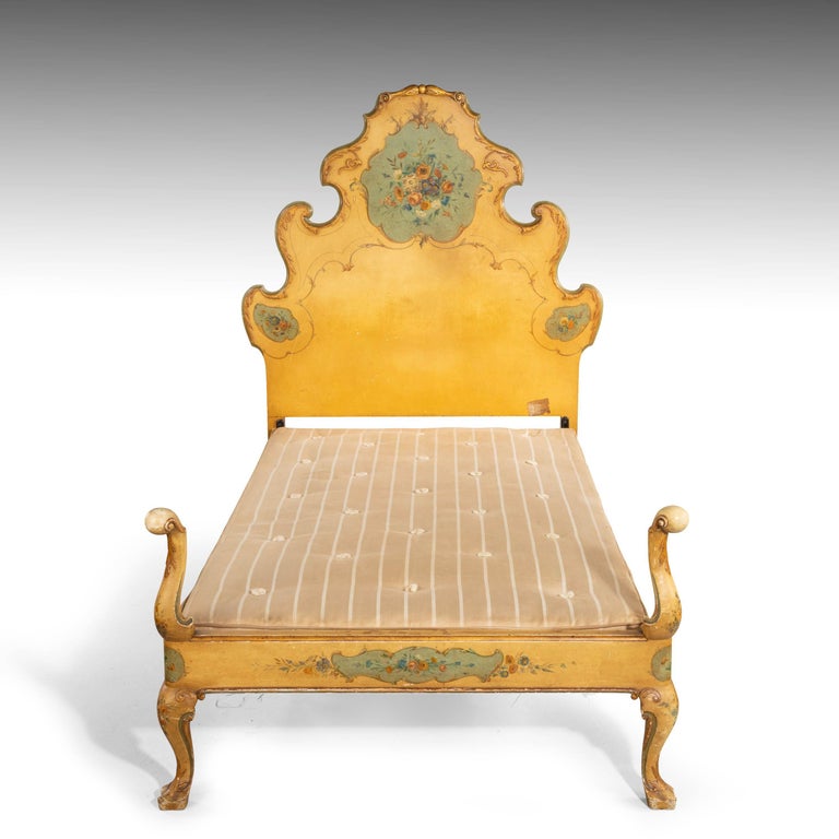 Very Stylish Early 20th Century Single Bed with a Rococo Headboard at ...