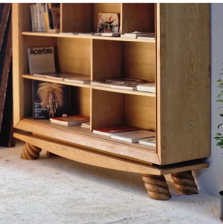 Victor Courtray Oak Bookcase For Sale at 1stDibs