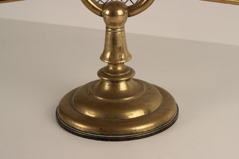 Victorian Aesthetic Movement Brass Peacock Fire Guard or Spark Guard ...