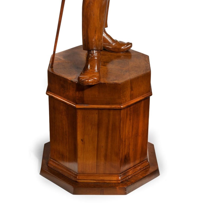 Victorian carved walnut figure of Mark Tapley from the novel by Charles ...