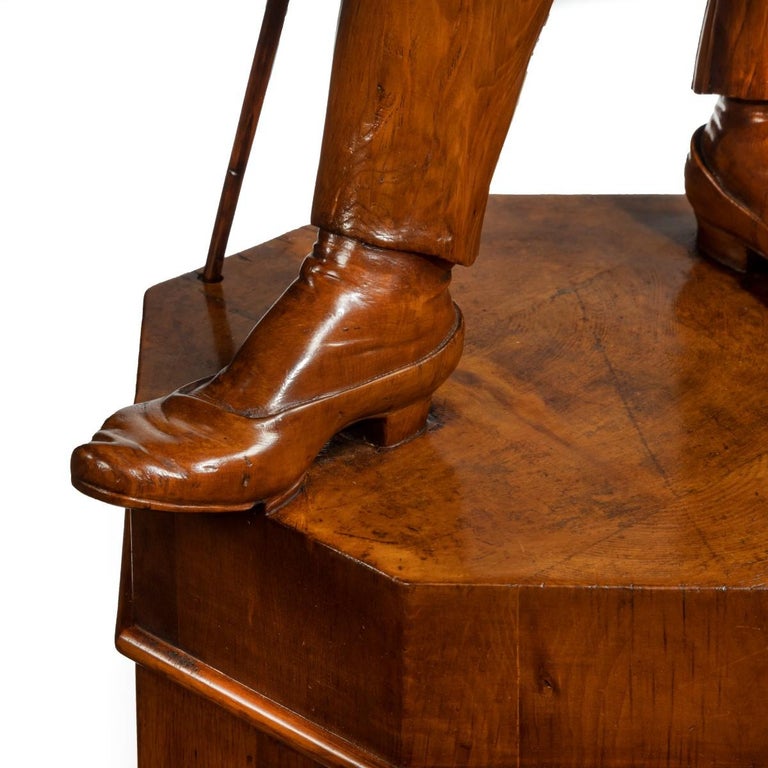 Victorian carved walnut figure of Mark Tapley from the novel by Charles ...