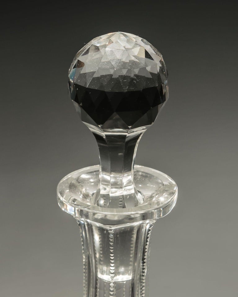 Victorian Diamond Cut Magnum Decanter For Sale at 1stDibs