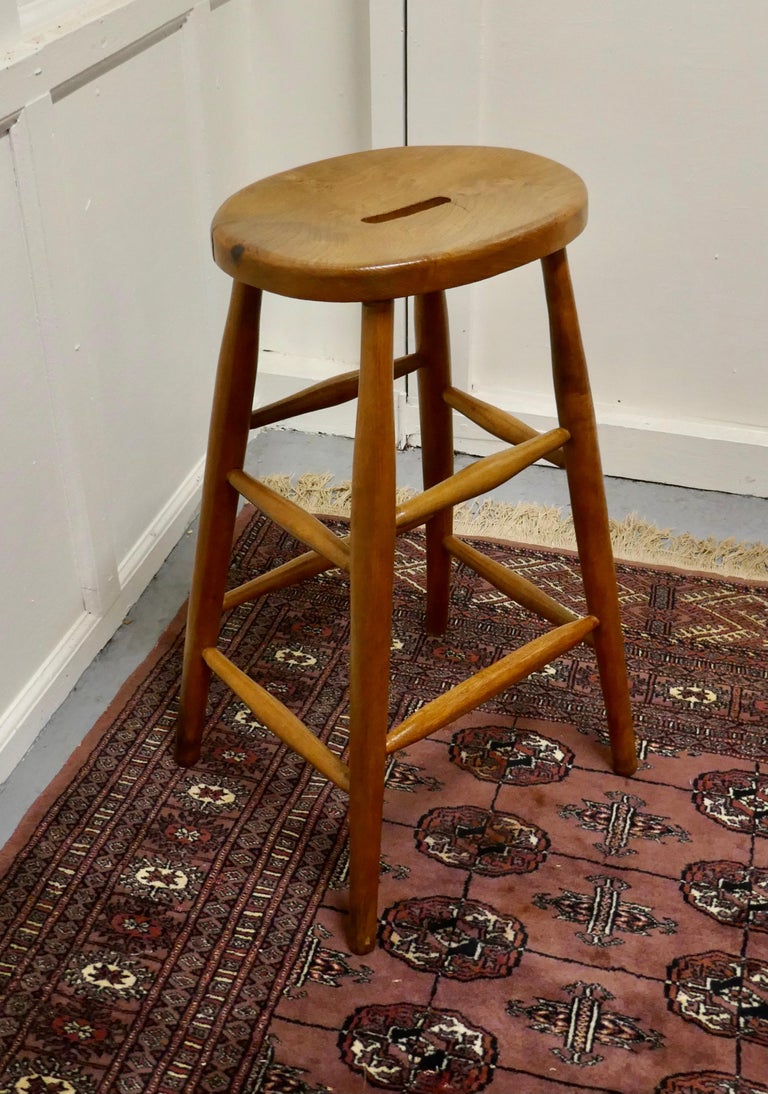 Victorian Elm High Art Studio Stool at 1stDibs