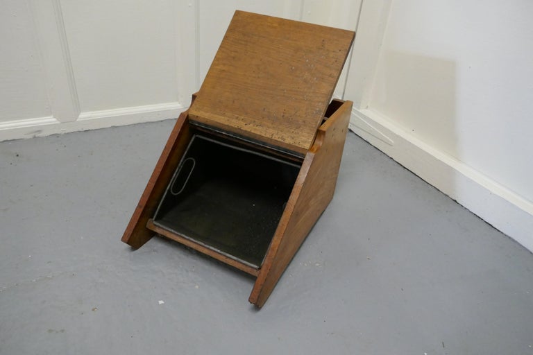 Victorian Golden Ash Coal Box with Liner and Shovel For Sale at 1stDibs ...