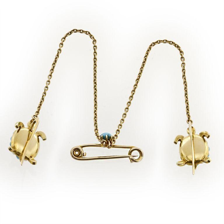 Victorian Turtle Scatter Pin Brooch For Sale at 1stDibs