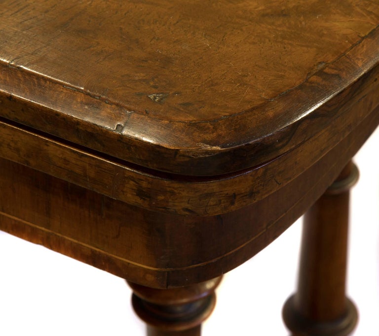 Victorian Walnut Card Table, circa 1880 at 1stDibs