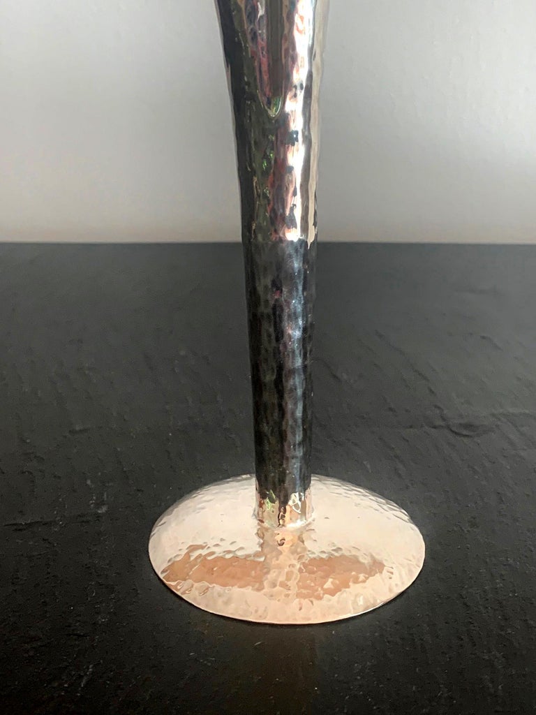 Vienna Secession Silvered Vase by Weiner Werkstatte For Sale at 1stDibs