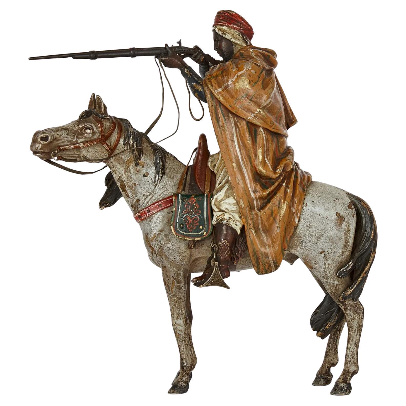 Viennese Cold-Painted Orientalist Bronze Group by Franz Bergman For ...