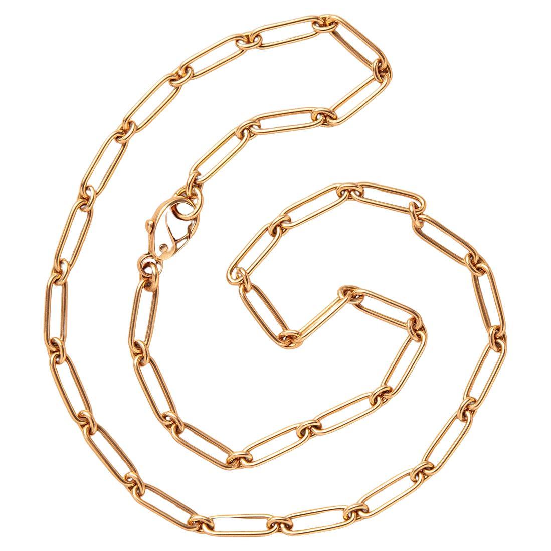 Vintage Italian gold chain at 1stDibs