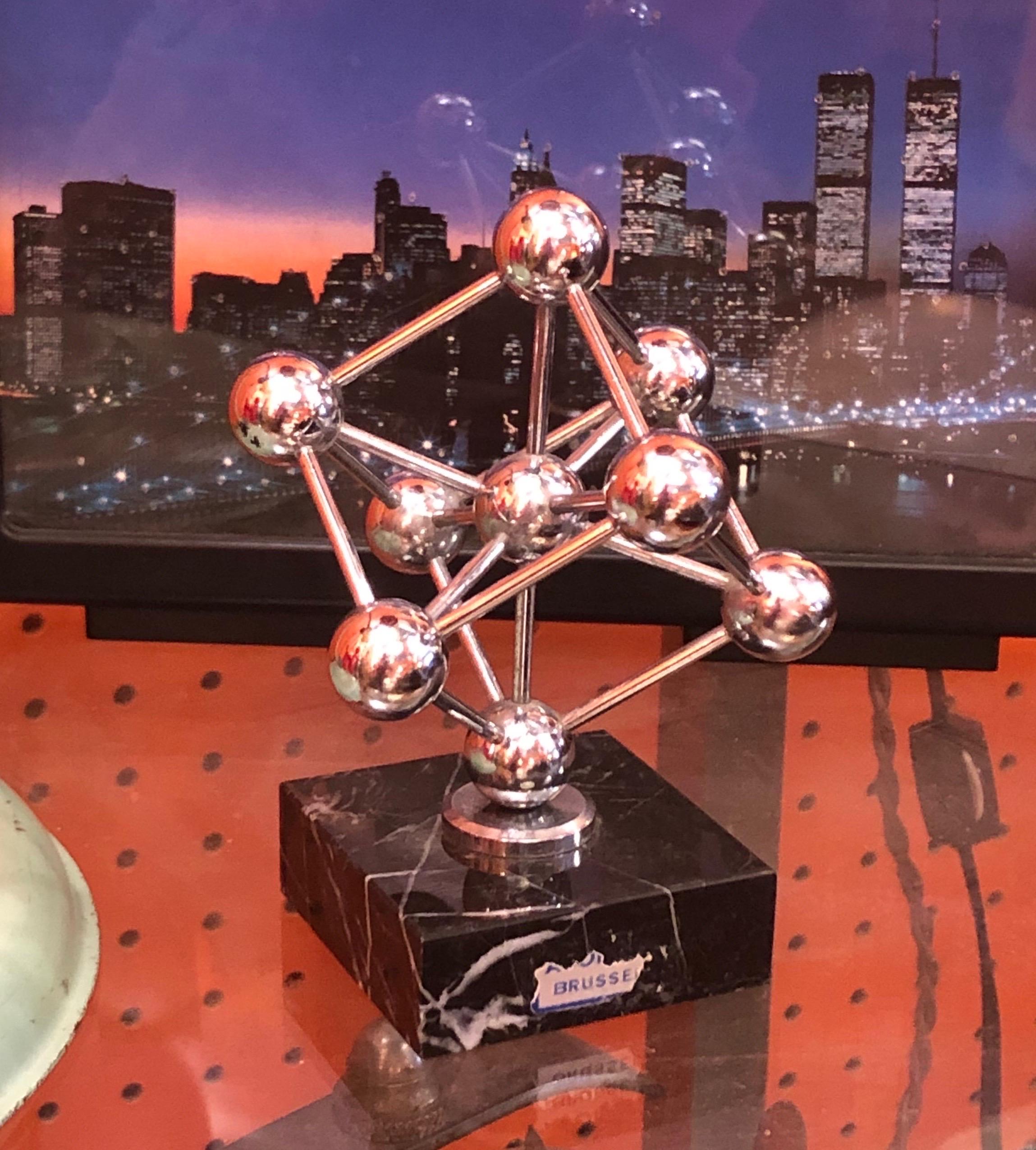 Vintage 1950’s Commemorative Atomium Building Desktop Sculpture ...