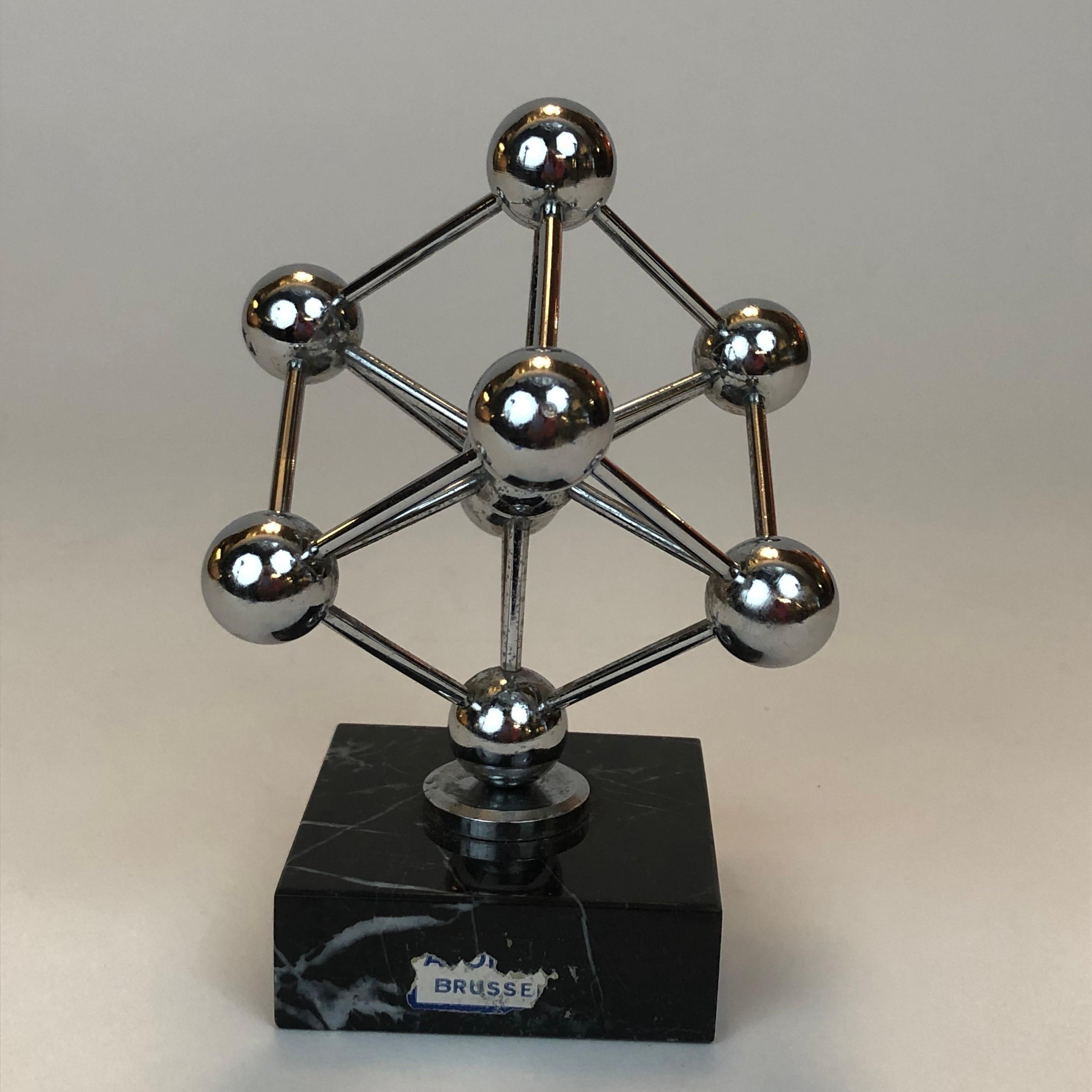 Vintage 1950’s Commemorative Atomium Building Desktop Sculpture ...