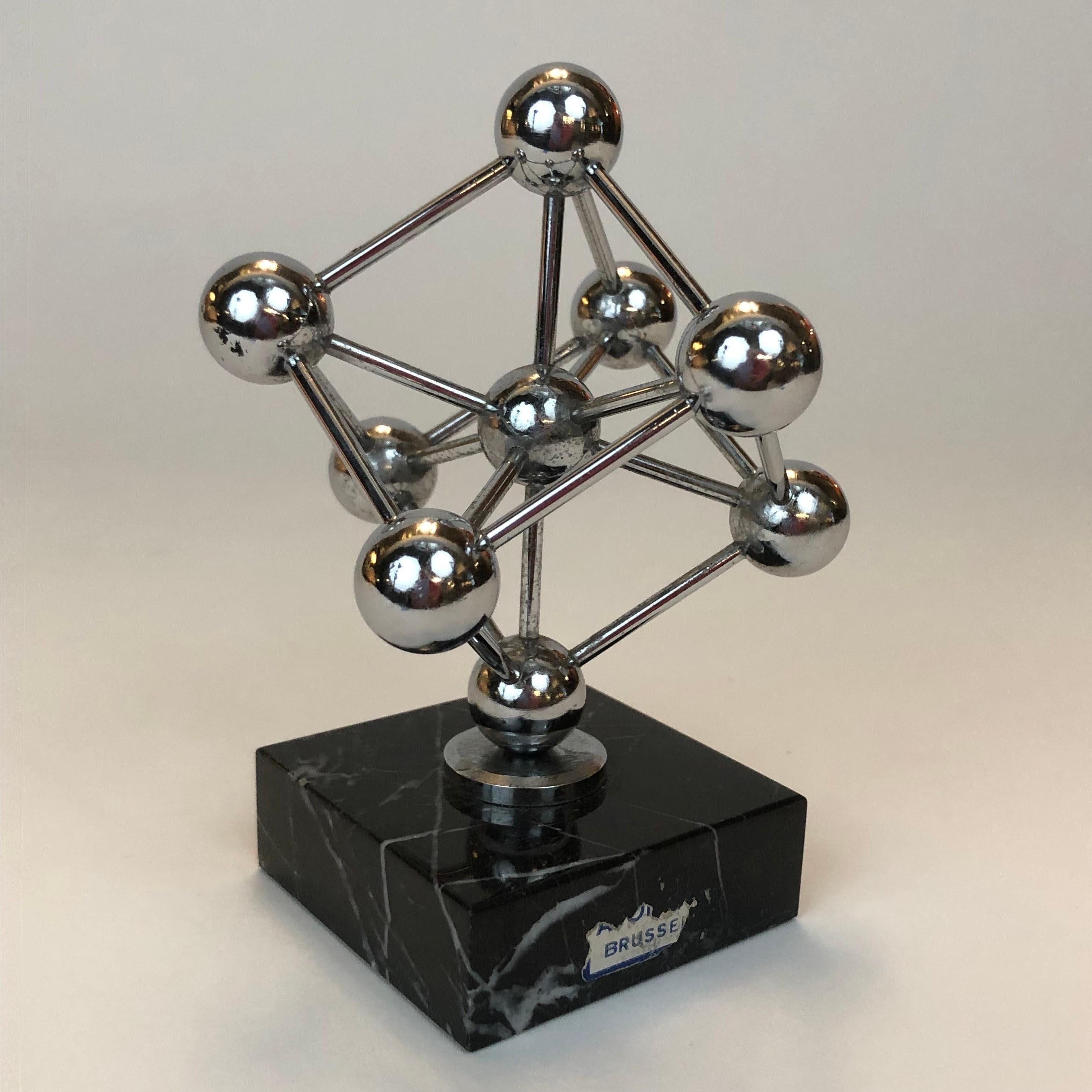 Vintage 1950’s Commemorative Atomium Building Desktop Sculpture ...