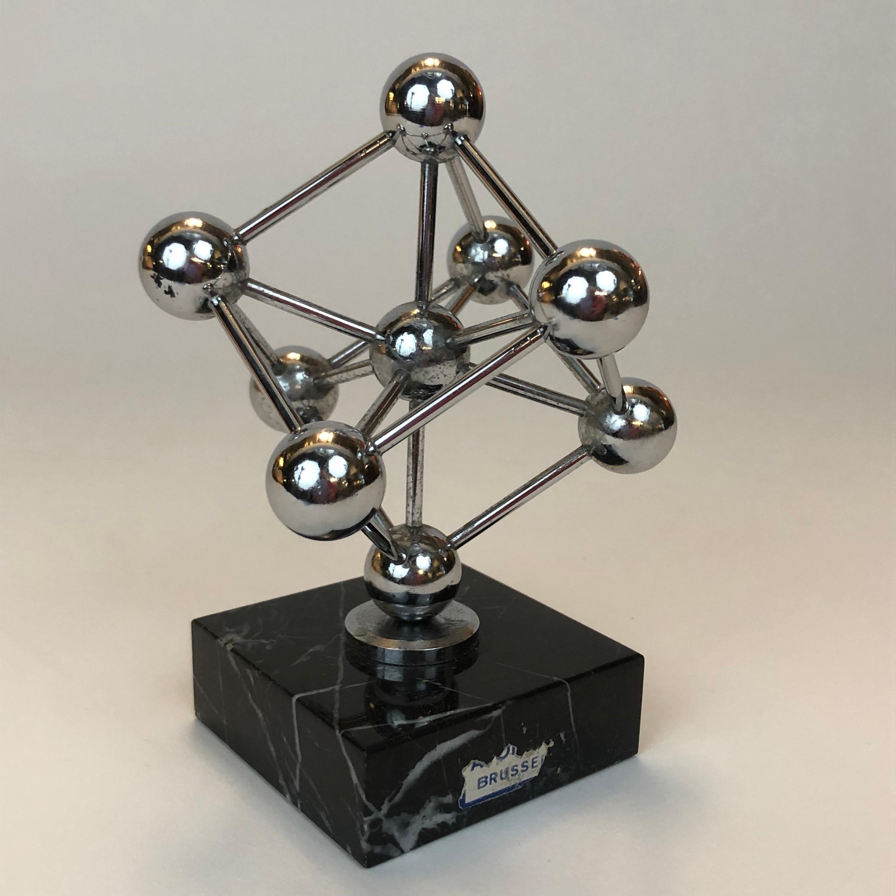 Vintage 1950’s Commemorative Atomium Building Desktop Sculpture ...