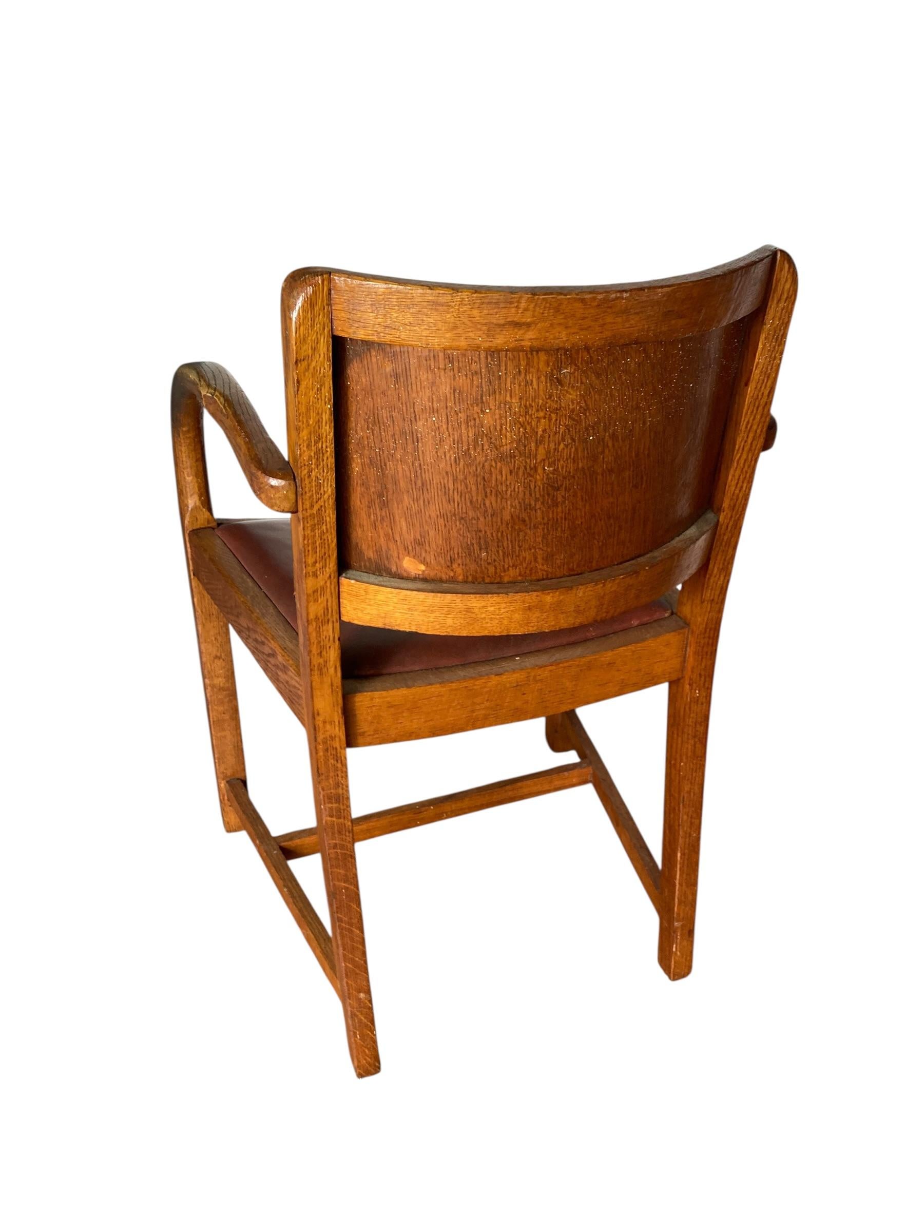 A vintage Art Deco-style armchair in the manner of Heals and Sons For ...