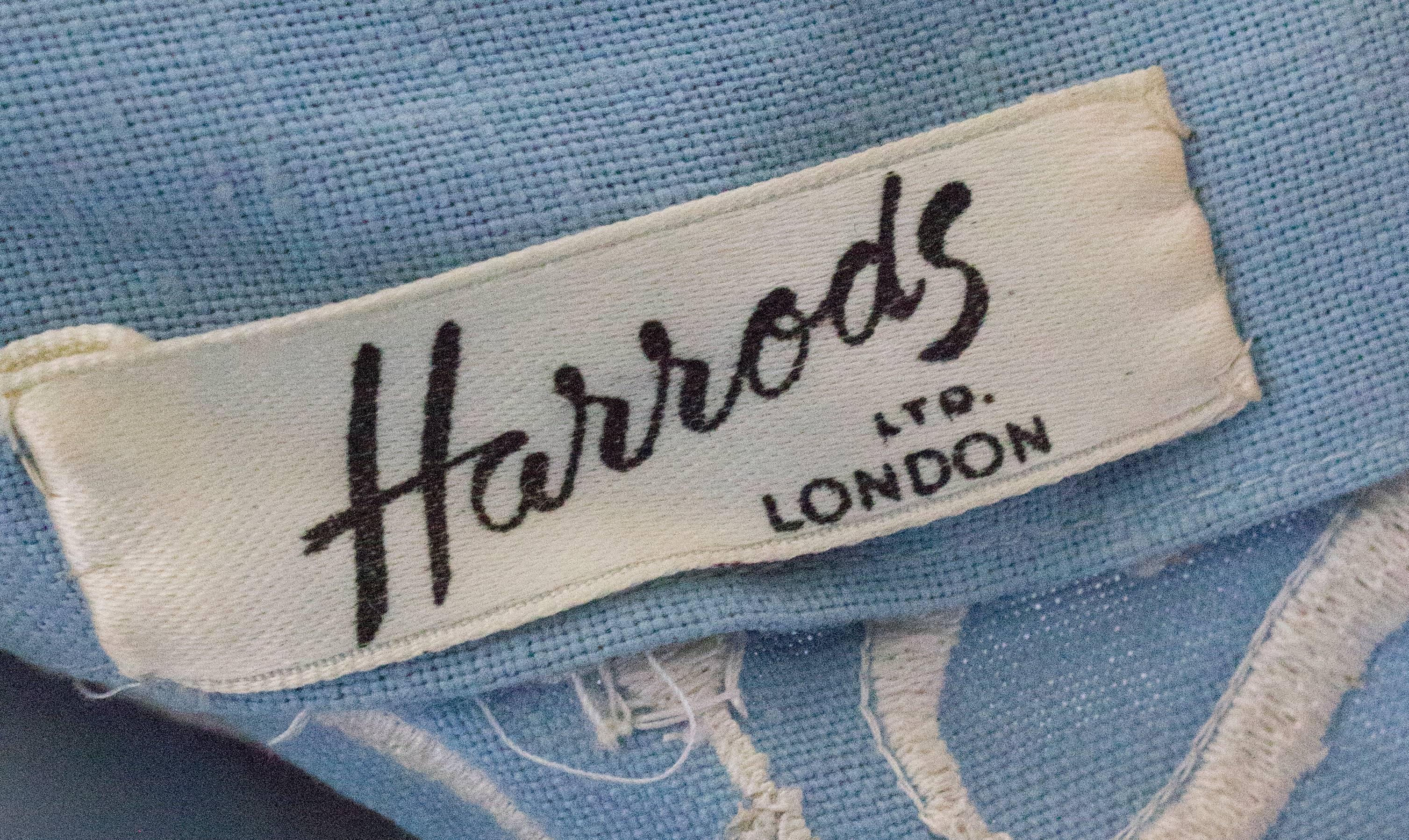 A Vintage Jean Allen 1960s Pale Blue Cotton and Beaded Day Dress at ...