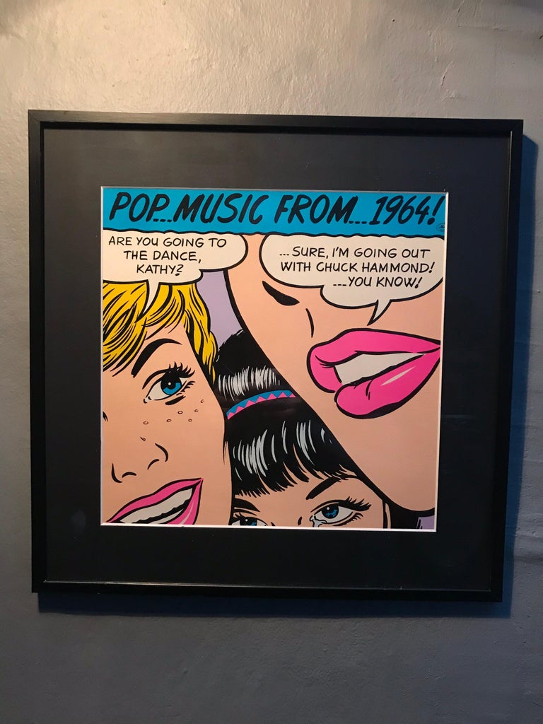 Vintage Set of 10 Framed POP Music from 1960-1969 Pop Art LP Covers at ...