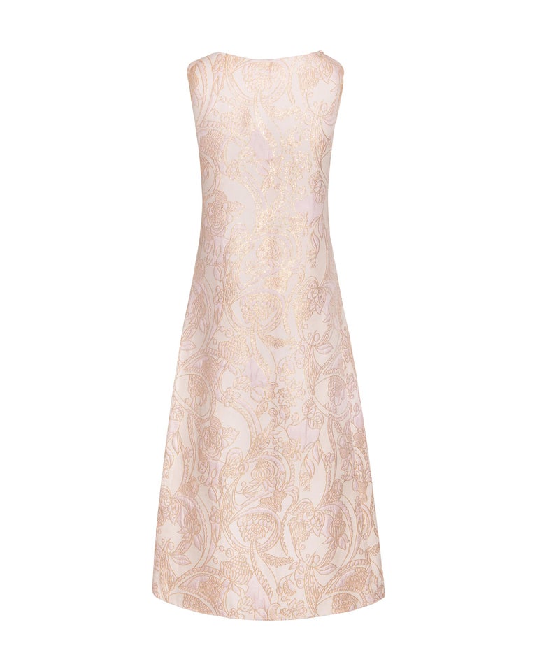 A/W 1966 Christian Dior Haute Couture Shift Dress with Floral Details ...